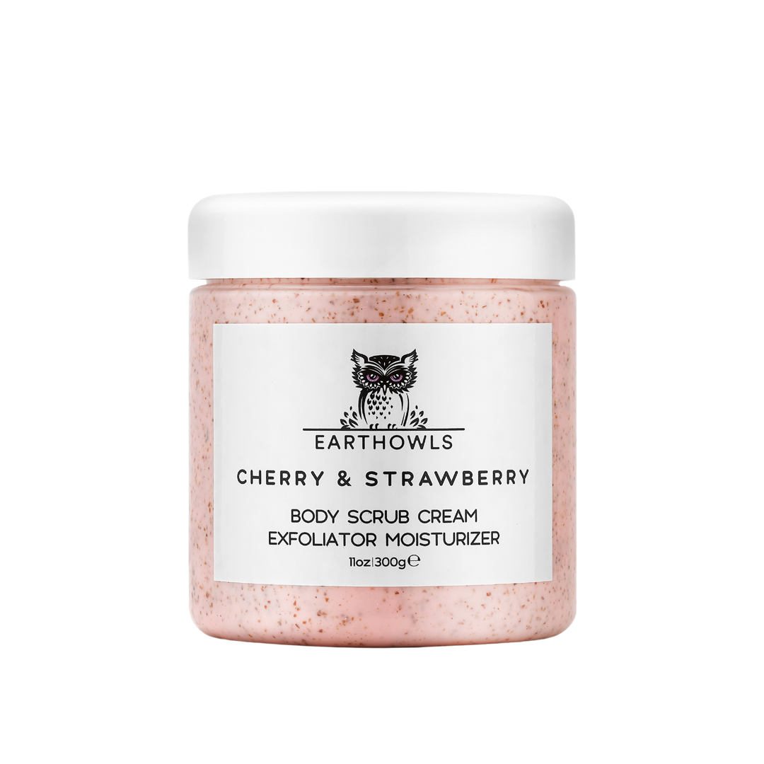 Cherry & Strawberry Body Scrub Cream | Mycloset Egypt